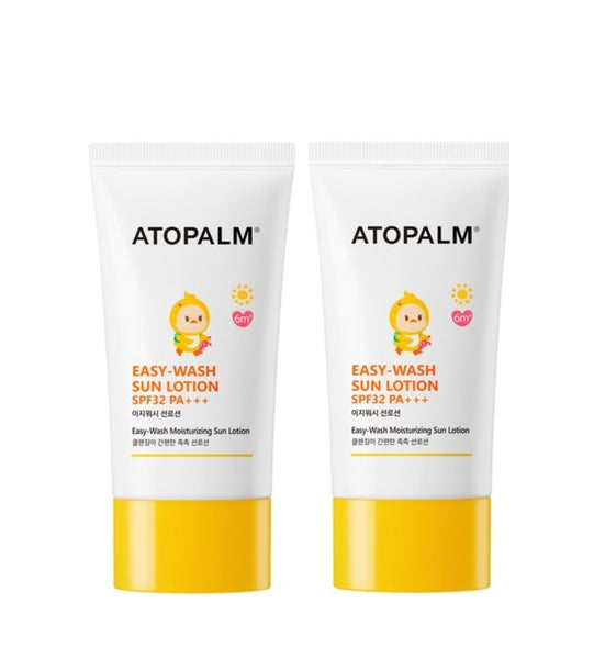 [ATOPALM] Easy Wash Sun Lotion 60ml x 2EA | The best Sunscreen – HOLIHOLIC