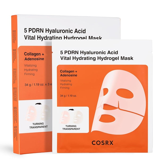 [COSRX] 5 PDRN Hyaluronic Acid Vital Hydrating Hydrogel Mask 3ea ...