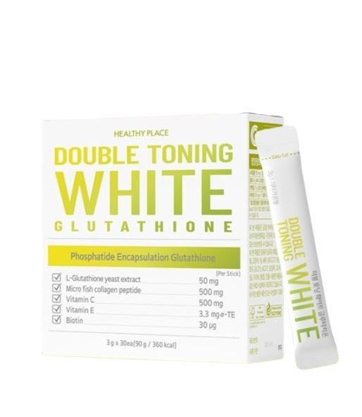 [HEALTHY PLACE] Double Toning White Glutathione 30 Sticks l Holiholic ...