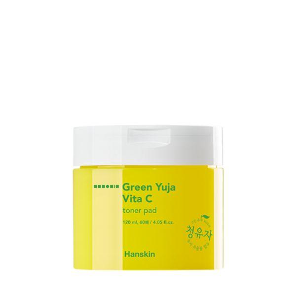 [Hanskin] Green Yuja Vita C Toner Pad 60P | The best Toners – HOLIHOLIC