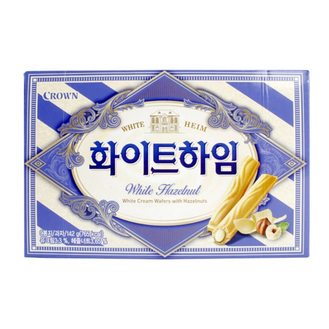 [CROWN] White Heim Hazelnut Wafer Cookies 6packs | The best Snack Foods ...