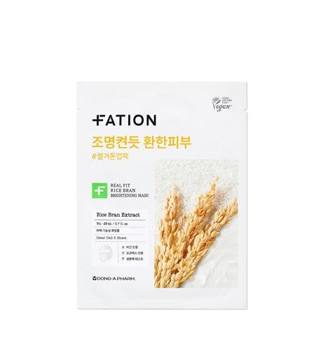 [FATION] Real Fit Rice Bran Brightening Mask 23ml | The best Masks ...