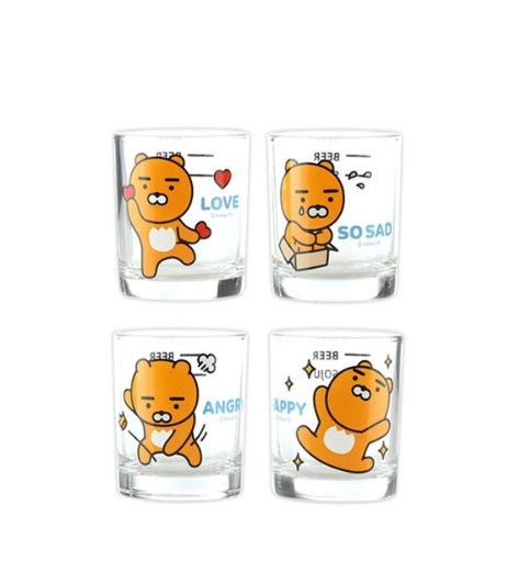 [Kakao Friends, Little Friends] Ryan Mini Glass Set 4P | The best Kakao ...