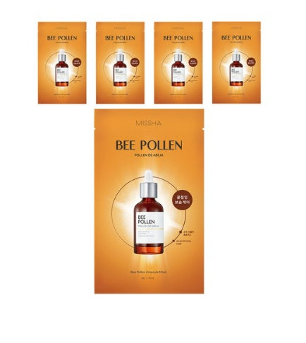 [MISSHA] Bee Pollen Ampoule Mask 5ea | The best Masks – HOLIHOLIC
