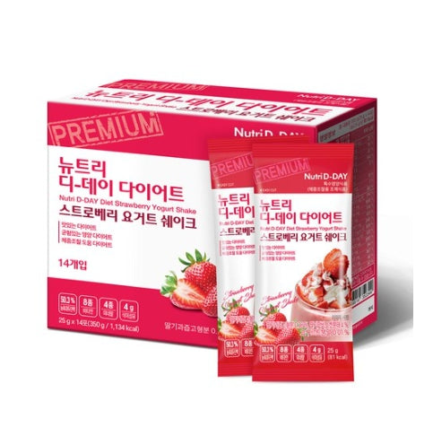 [Nutri D-Day] Diet Strawberry Yogurt Shake 14packs | The best Health ...