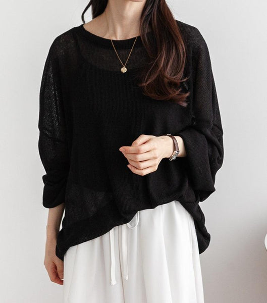 Oversized Sheer Mesh Top | The best Tops – HOLIHOLIC