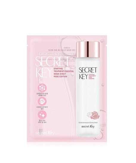 [Secret Key] Starting Treatment Essential Mask Sheet #Rose Edition 30g ...